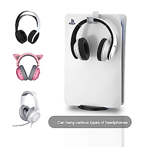 PlayStation 5 Accessories Kit, PS5 Stand with Cooling Fans and Controller Charger, PS5 Headset Holder