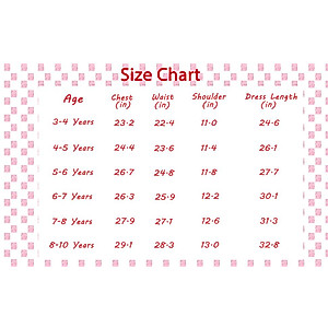 Girls Costume Dress Kids Cartoon Ruffle Sleeve Summer Outfit Birthday Party Gift Toy RA045M