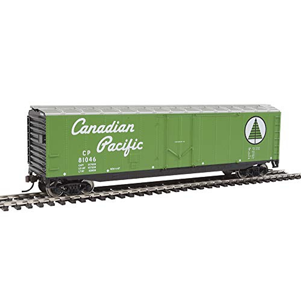 Walthers Trainline 50' Plug-Door Boxcar with Metal Wheels Ready to Run Canadian Pacific