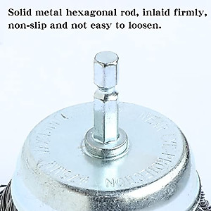 FPPO 3PCS 3 Inch Knotted Wire Wheel Cup Brush and Twist End Brush Set,1/4" Shank for Drill,Perfect for Rust Removal, Corrosion and Paint