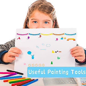 4 Pieces Metal Stencil Bookmark Metal Journal Stencil Ruler Stainless Steel Stencils Kit Metal Notebook Stencil Templates for DIY, Engraving, Painting, Scrapbooking,100th Day of School 7.1 x 2.3 Inch