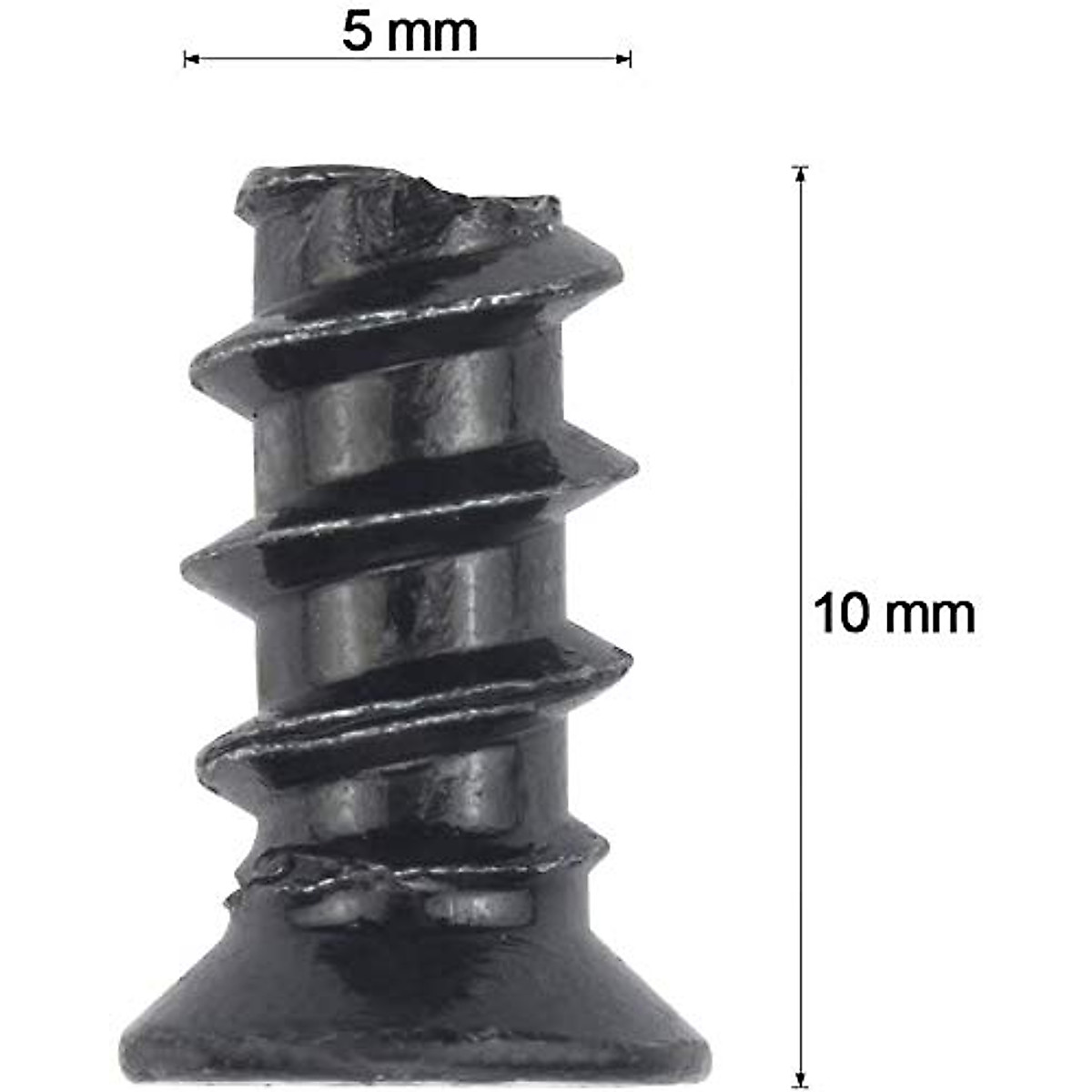 Persberg 100pcs Computer Cooling Fan Mount Screws, M5x10 Black Computer PC Case Fan Screws Black for 70mm, 80mm, 90mm, 92mm, 120mm, 140mm PC Cooling Fan Mount Screws- Screw kit (FANSCREW)(120-19)