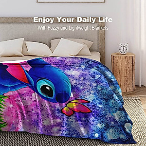 Cute Cartoon Blankets for Girls Boys Throw Blanket Super Warm Soft Plush Lightweight Fleece Flannel Blanket Christmas Birthday Winter Sofa Bedding Blanket for Girl 40"x50"