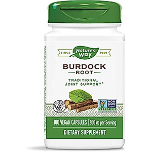 Nature's Way Burdock Root 475 mg per capsule,100 Count (Pack of 2)