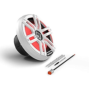 Rockford Fosgate M2D4-10I Color Optix 10" DVC 4-Ohm Infinite Baffle Multicolor LED Lighted Marine Subwoofer - White/Stainless