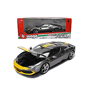 HTLNUZD Bburago 1/18 2023 Alloy Car for Ferrari 296 GTB ASSETTO FIORANO Die Casting Simulation 1:18 Super Model Car Collectible