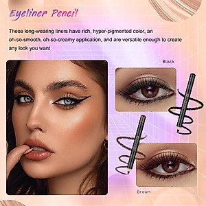 Color Nymph Beginner Makeup Kit For Girls With Train Case, Full Starter Cosmetics Makeup Set Included Included 32 Colors Eyeshadow, Bronzer, Contour Powder, Blush, Highlighter, Lip Gloss (Pink)