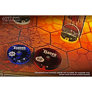 LITKO Character Health & Experience Dials Compatible with Gloomhaven Board Game (2)