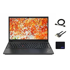 Lenovo ThinkPad E15 Gen 3 15.6" FHD Laptop, AMD Ryzen 7-5700U(up to 4.3 GHz), Octa-Core(8-Cores), 40GB DDR4 RAM, 2TB PCIe SSD, AMD Radeon Graphics, Windows 10/11 Pro, Black, with MTC PC Accessories