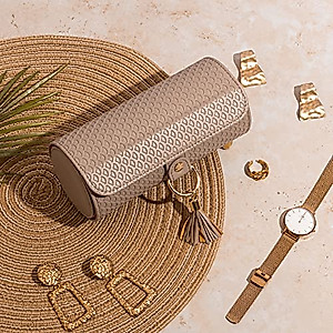 Vlando Viaggio Small Jewelry Case Box, Travel Essential Accessories for Women, Gifts for Travelers Couples Mom Friends