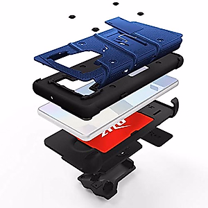 ZIZO Bolt Series for LG Stylo 6 Case with Screen Protector Kickstand Holster Lanyard - Blue & Black