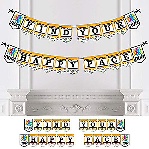Big Dot of Happiness Set the Pace - Running - Track, Cross Country or Marathon Party Bunting Banner - Party Decorations - Find Your Happy Pace