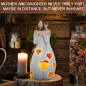 Gifts for Mom, Mom Gifts from Daughters, Moms Birthday Gifts from Daughter/Son - Candle Holder with Flameless LED Candle, Birthday Gift for Mom, Unique Daughter Gift from Mom on Mothers Day