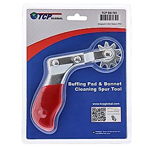 TCP Global Polishing and Buffing Pad Cleaning Spur Tool for Revitalizing Polisher Compound Pads and Bonnets