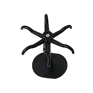 kdhgoo 1PC Self-Adhesive 360° Rotating Hook with 6 Hooks for Kitchen Bath Wardrobe Wall Hooks Space Saving No Drilling