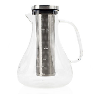 Stonn & Wolln Cold Brew Coffee Maker, Glass Carafe, 1.5L, Clear, Modern, No-Spillage Lid & Ergonomic Spout