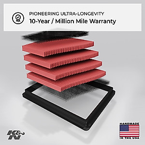 K&N Engine Air Filter: High Performance, Premium, Powersport Air Filter: Fits 2004-2019 YAMAHA (YFZ450R, SE, YFZ450, YFZ450X, Bill Balance, Edition) YA-4504