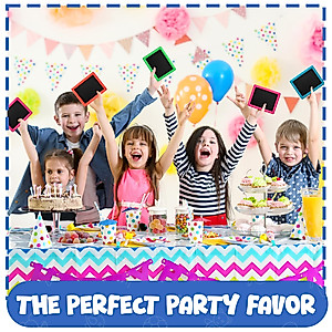 Mini Chalkboard For Kids - (Pack of 24) Goodie Bags Stuffers For Kids Mini kids chalkboard Each with 2 Chalk Sticks, and 1 Eraser for Boys and Girls Birthday Party Favors birthday goodie bags for kids