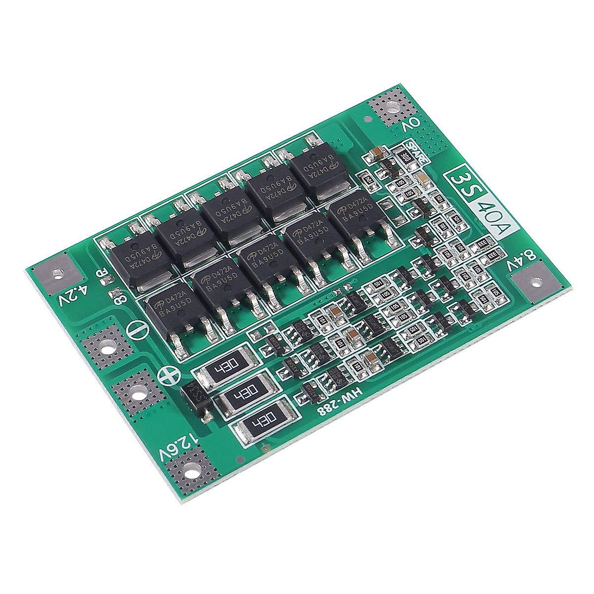 3 PCS 3S 11.1V 12V 12.6V 40A 18650 Charger PCB BMS Protection Board Li-ion Lithium Battery Charger Lipo Cell Module for Drill Motor with Balance