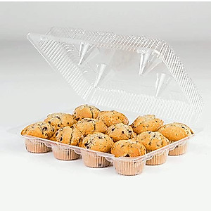 Detroit Forming LBH9222 Clear Hinged Cupcake or Muffin Container 100 Per Case