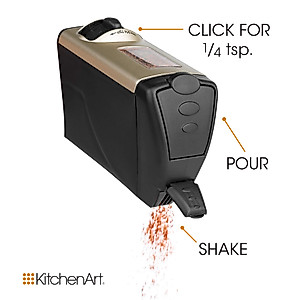 KitchenArt 57010 Select-A-Spice Auto-Measure Carousel Professional Series, Satin