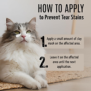 Tauro ProLine Pure Nature Stainless Look Clay Shield Mask Tear Stain Remover and Eye Cleaner, Grooming Product Ideal for All Dogs and Cats Eyes, Ears, Mouth Area Suitible for Home or Professional Use