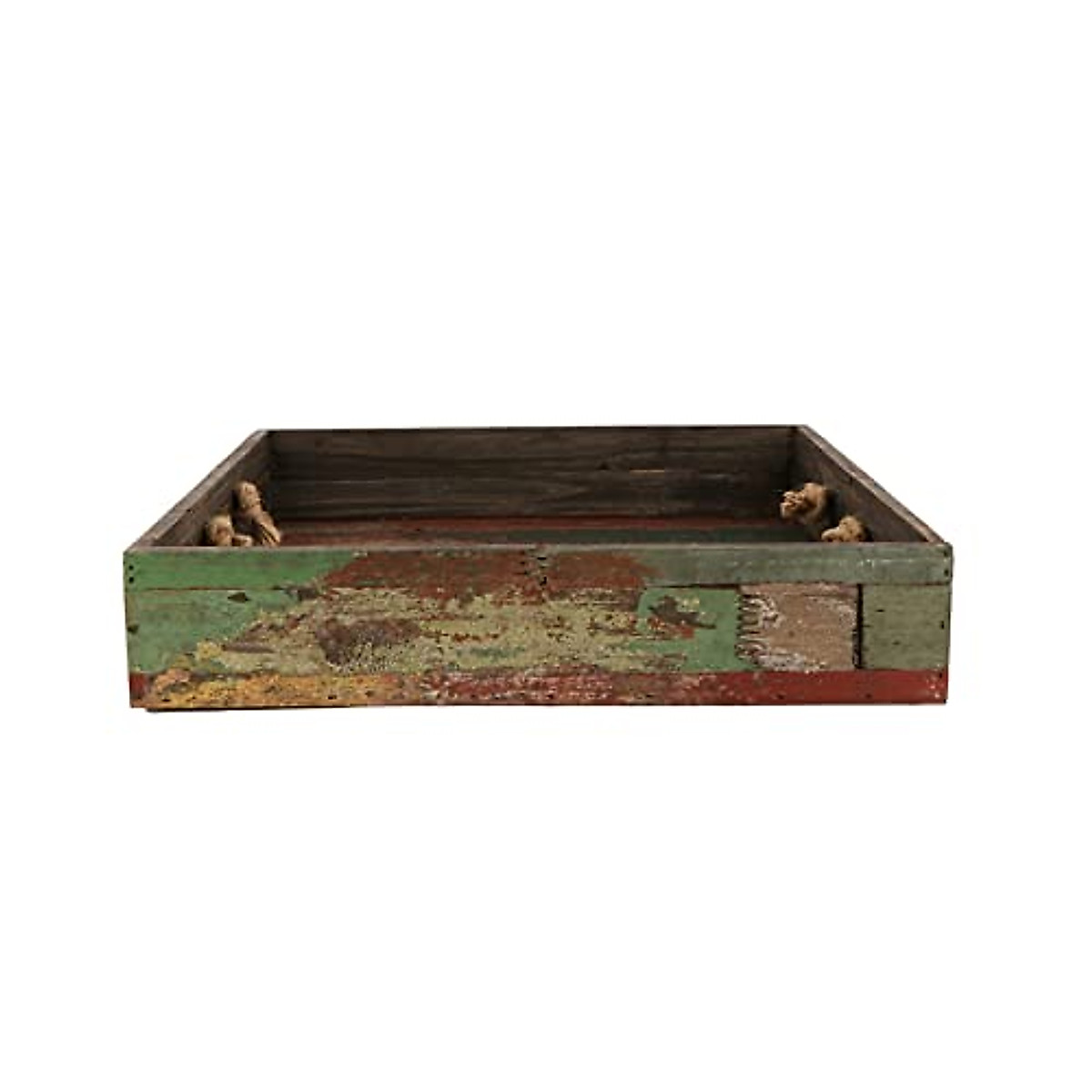 G.E.T. WB-1616-RWD 15.5" Square Tray, Reclaimed Wood