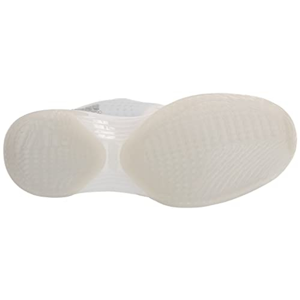 adidas Women's Avacourt Tennis Shoe, White/White/Silver Metallic, 9