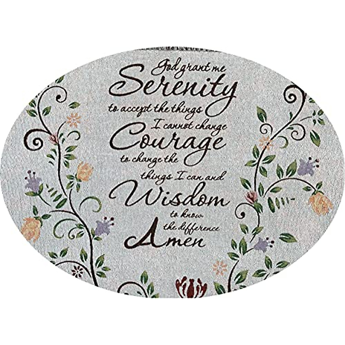 EZ.enjoy God Grant Me The Serenity Prayer Woven Tapestry Throw Blanket with Fringe 50 X 60 Inches