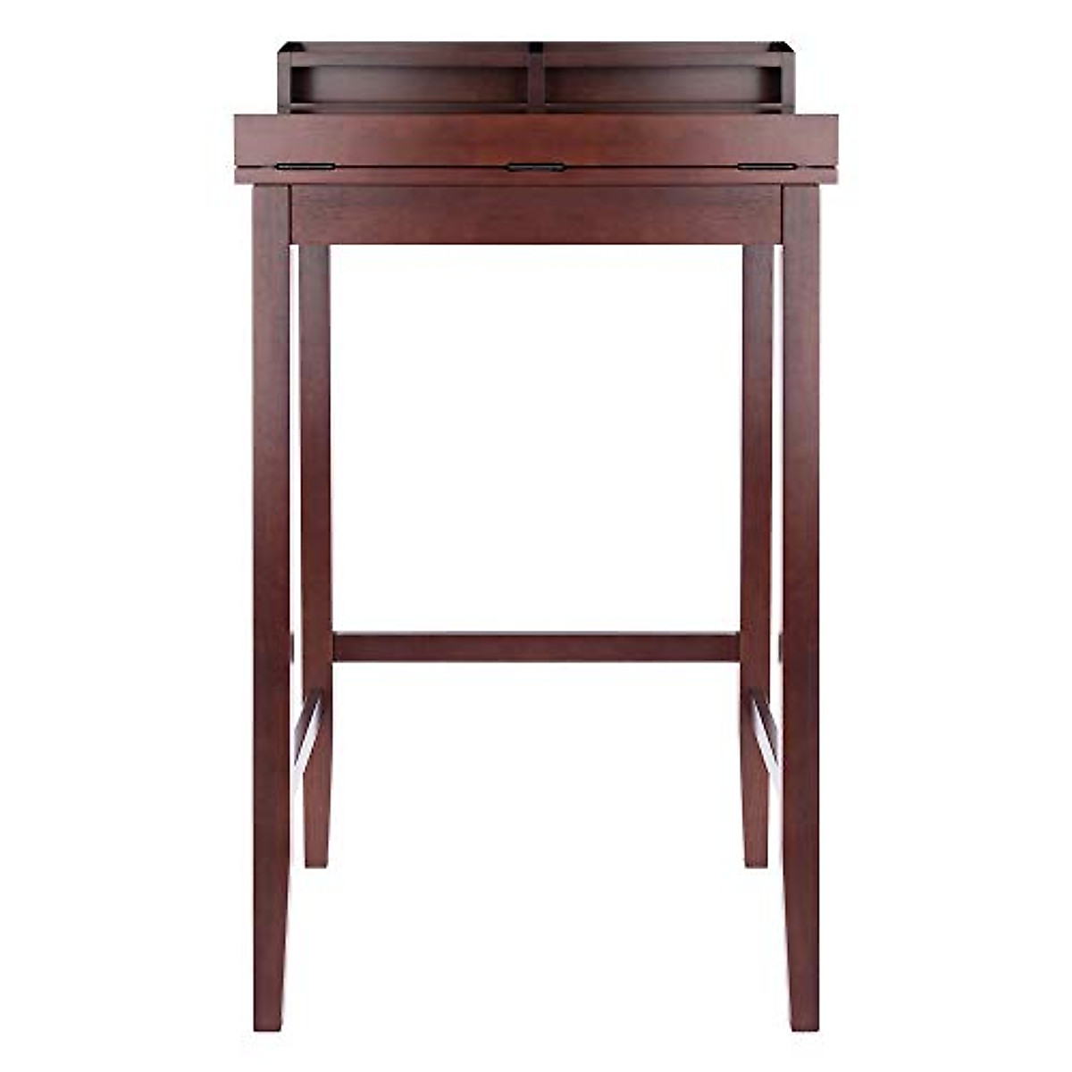 Winsome Brighton High Desk with 2-Drawer, Brown