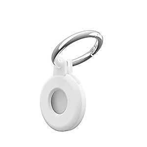 Zcooooool 2pcs Thickened Airtag Case Silicone Protector Cover Skin for Apple Airtags Washable Airtag Holder , Airtag Keychain , Airtag Keyring