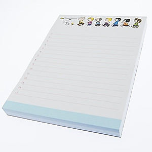 Graphique “Peanuts Run” Large Notepad | 150 Tear-Away Sheets | Task Planner | Daily Organizer | Memo Writing Pad | Priority Checklist | Undated | 6” x 8”
