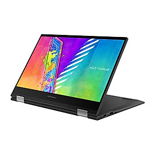 ASUS 2022 VivoBook Go 14 Flip Thin and Light 2-in-1 Touch Laptop, Intel Celeron N4500 Processor, 4GB RAM, 64GB eMMC Flash Memory, Intel HD Graphics, HD Webcam, Quiet Blue, Win 11 S, 32GB USB Card