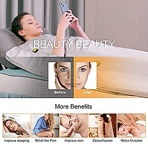 InLoveArts Far Infrared Sauna Blanket for Exercise Recovery - Portable Infrared Sauna for Home Detox, at Home Sauna Full Body Higher Dose Infrared Sauna Blanket, Relax Your Body and Mind