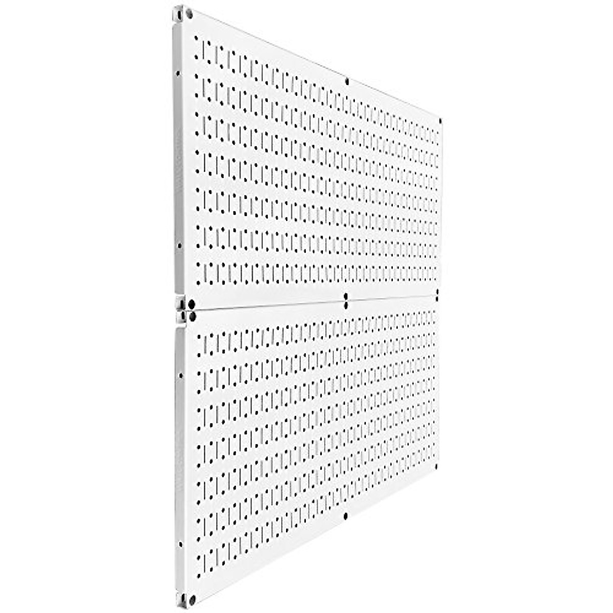 Wall Control Pegboard Rack Home & Garage Tool Storage & Organization White Metal Pegboard Pack - Two 32-Inch x 16-Inch White Steel Peg Board Panels