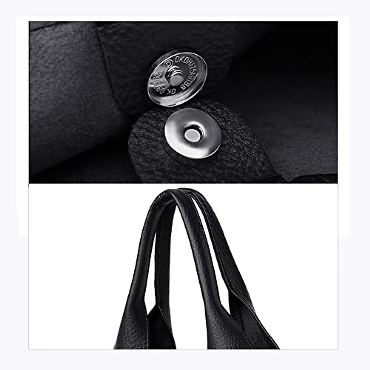 EDIWER Soft Leather Shoulder Bag for Girls Large Capacity Satchel Designer Hobo Bag Handbag Casual Top Handle Bag for Work
