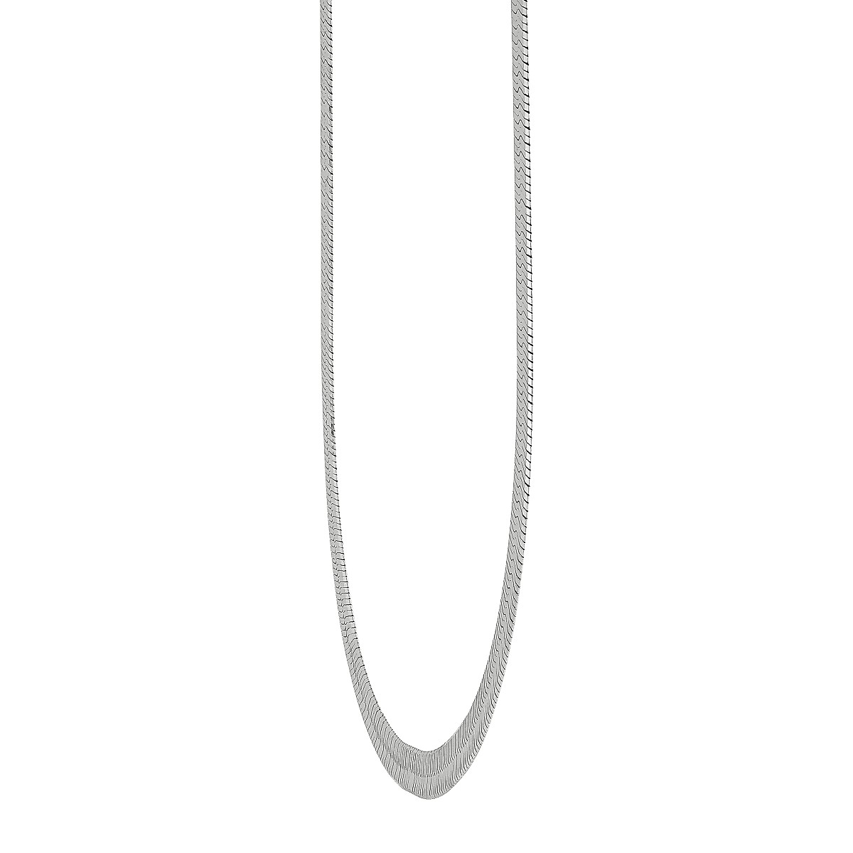 Silpada 'Herringbone Circle' Chain Necklace in Sterling Silver, 18"+ 2"
