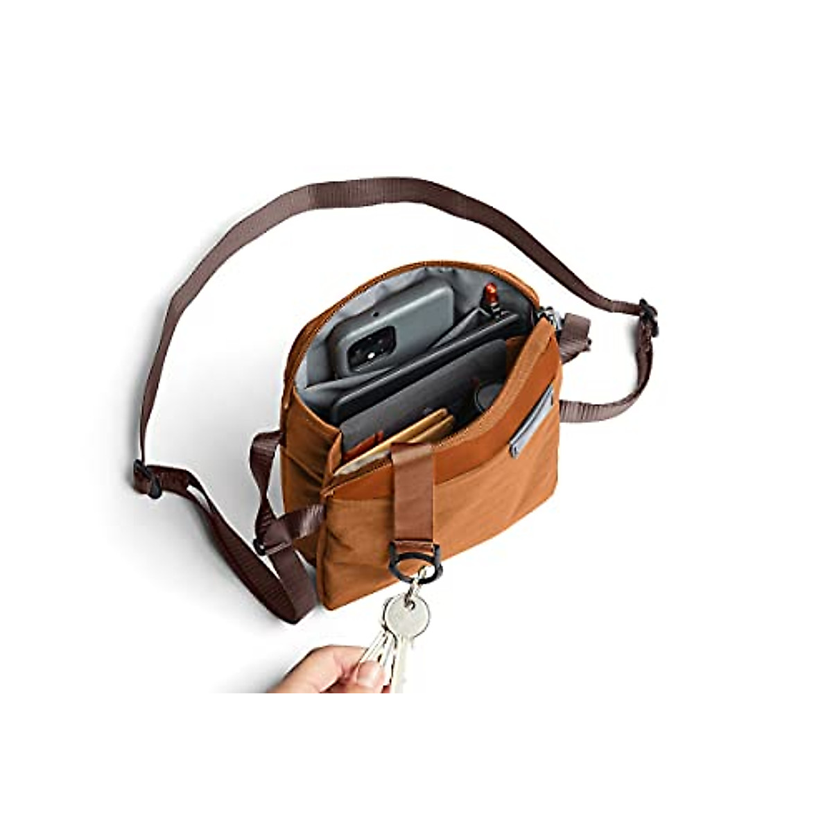 Bellroy City Pouch (cross-body bag, e-reader or small tablet, wallet, phone) - Bronze