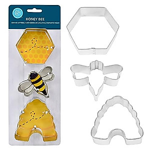 R & M International Honey bee Cookie Cutter, One Size, Silver