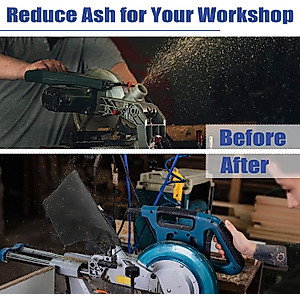 2pcs Dust Bag for Miter Saw, Model 255 Black Dust Collection Bags, Adjustable Outlet with Zipper for Miter Saw, Tank Belt Sander, Table Saw, Edge Planer, Diagonal Saw, 2 Pack