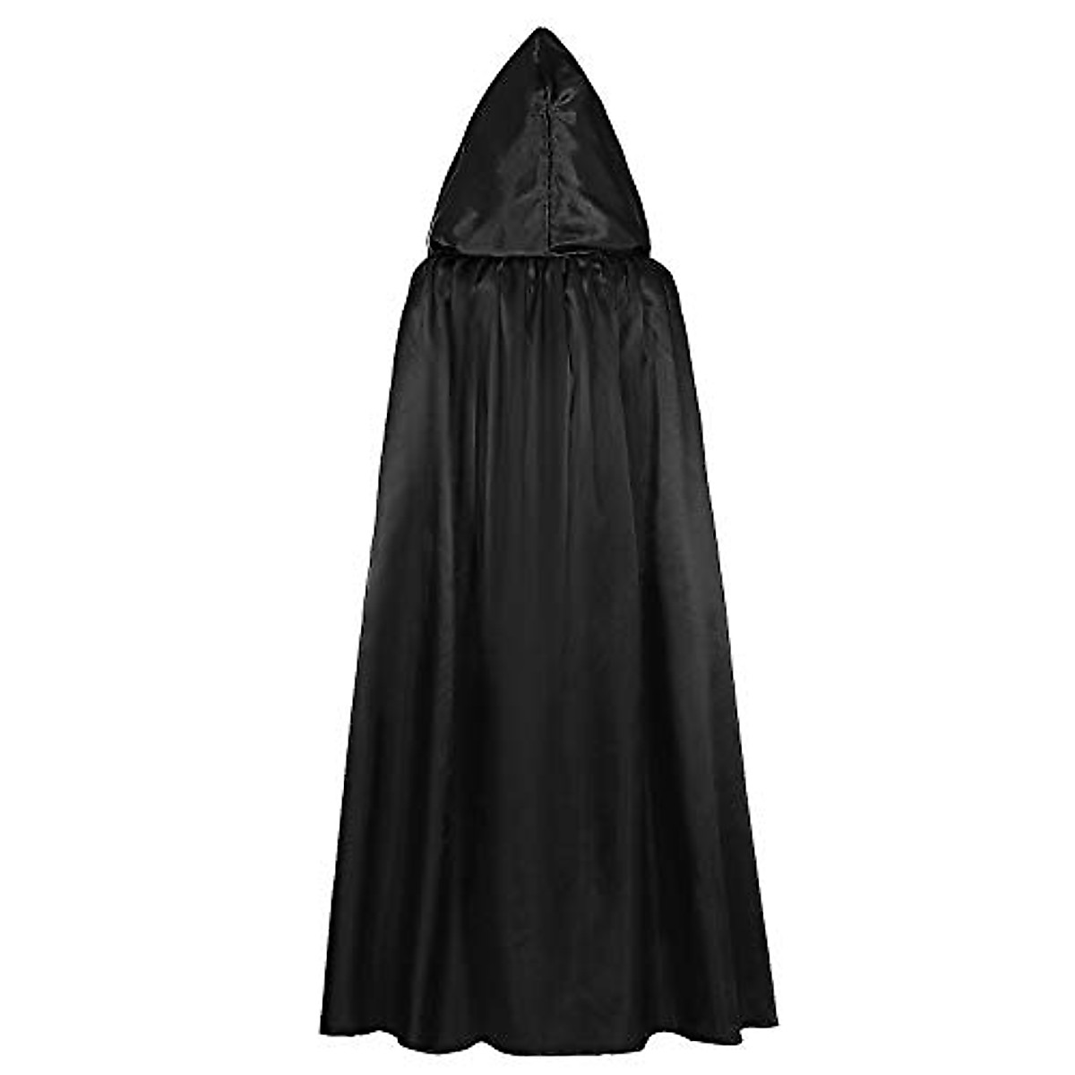 Kids Cloak Hooded Cape Halloween Christmas Cosplay Costume Satin 3-4 Years Y095BKS