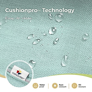 MIXPATIO Patio Furniture Set, 6 Pcs Wicker Outdoor Conversation Set, 2 x Swivel Chairs, 1 x 3 Seater Sofa, 1 x 2-Seat Lover Sofa and 2 x Ottomans with 4" Thick Cushion for Garden Backyard Deck, Blue