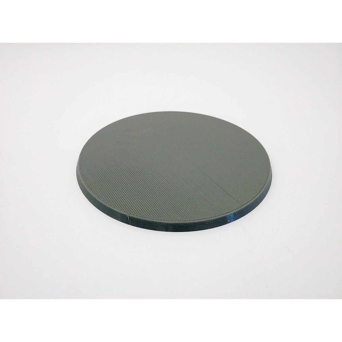 HERO Creations Miniature 3 Plastic Gray Bases 100 mm -4 inch - Circular, Gargantuan Figurine Size, for Roleplaying Game - Tabletop - Wargames Tables