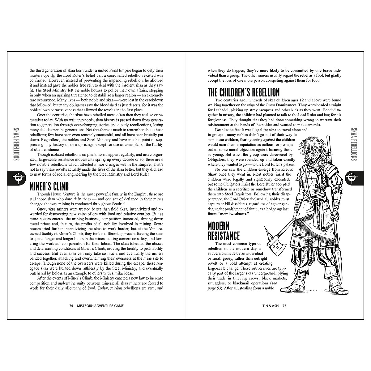 Mistborn: Skaa: Tin & Ash Rebellion Role-Playing - 2-6 Players, 1-2 Hours Gameplay, Ages 13+