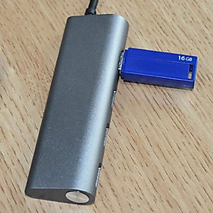 SHYPT 4-Port USB 3.0 Aluminum Alloy Hub Multi-Function High Speed Adapter for Laptop
