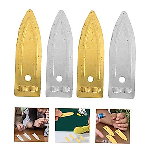 HEMOTON 40pcs Sheet Battery Experiment Materials Copper Strip Electrode Strip for Electroplating Copper Plate Electrode Strips Electrode Materials Fruit Battery Experiment Supplies Zinc