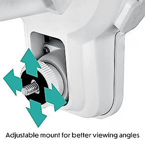 Wasserstein 3-in-1 Wired Floodlight, Charger and Mount Compatible with Arlo Pro 3/Pro 4 & Arlo Ultra/Ultra 2-2000 Lumens Floodlight (White) (Arlo Camera NOT Included)