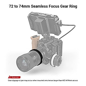 SmallRig Seamless Focus Gear Ring (72mm to 74mm) - 3293