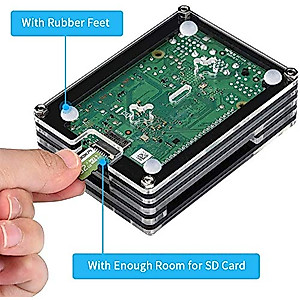 GeeekPi Raspberry Pi 4 Case with 4010 Fan, 5V 3A USB-C Power Adapter, Heatsink, HDMI Cable, HDMI Adapter,32G Preloaded (Raspberry Pi OS) Card for Raspberry Pi 4B (RPi Board Not Included)