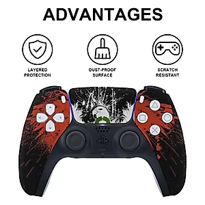 Peru Flag Compatible with PS5 Console and Controller Sticker Skin, Durable, Scratch-Resistant, and Bubble-Free (Digital Version)